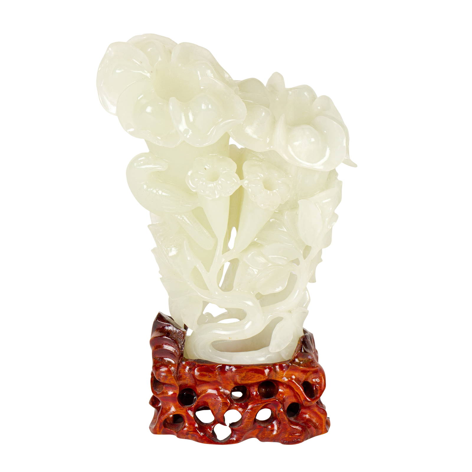 A Chinese White Jade Magnolia Vase - Jun 20, 2025 | Clars Auctions In Ca