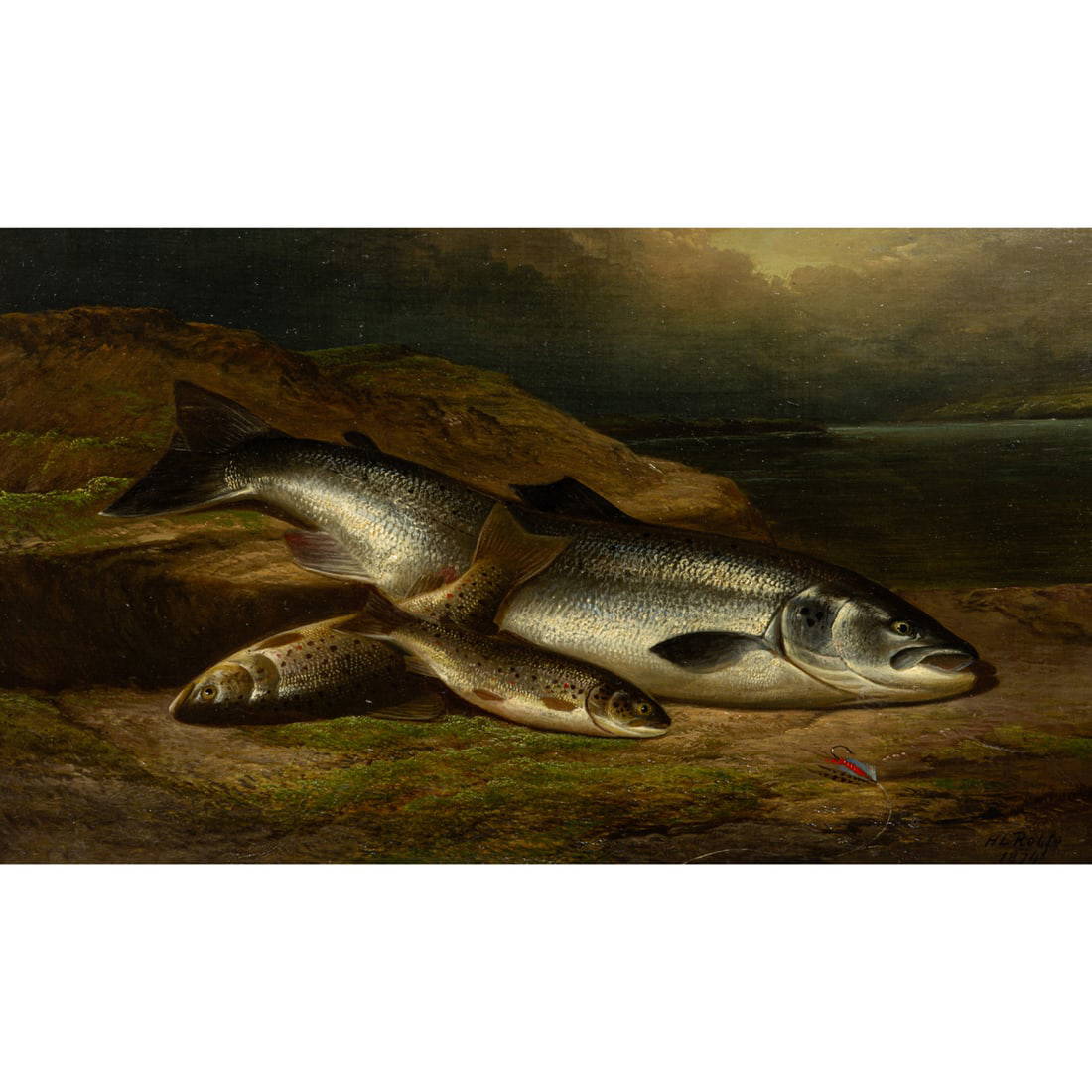 Painting, Henry Leonidas Rolfe Auction