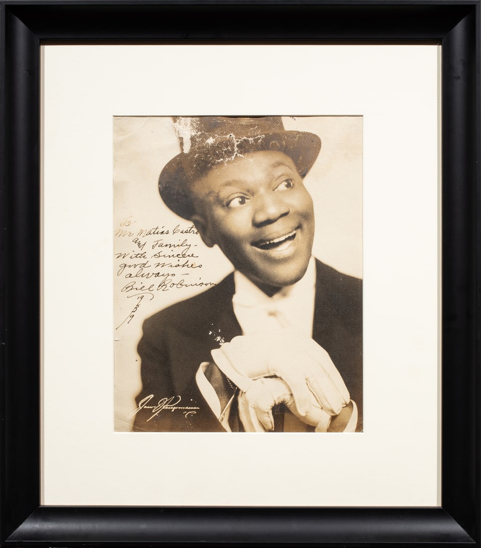 A Signed Press Photo Of Bill 'bojangles' Robinson Auction