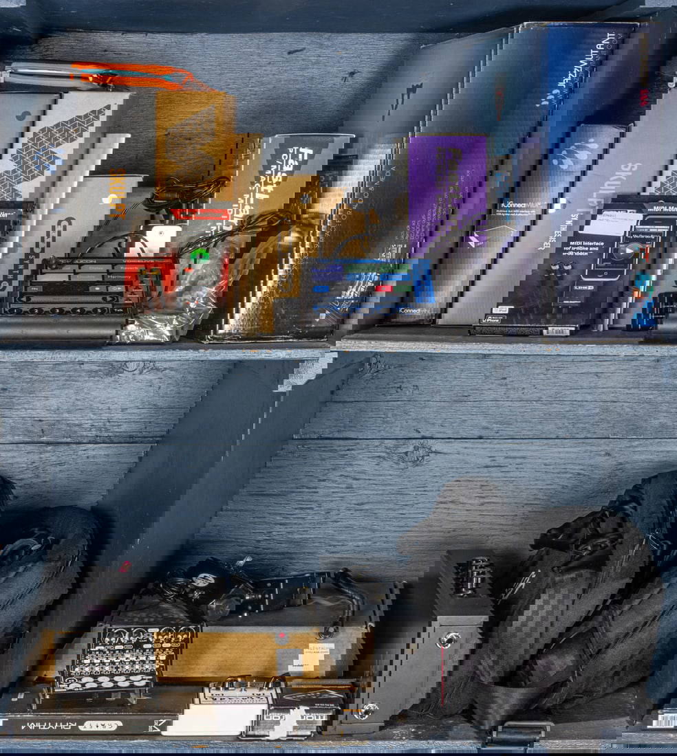 A Group Of Mainly Synthesizers And Electronic Instruments, Including ...