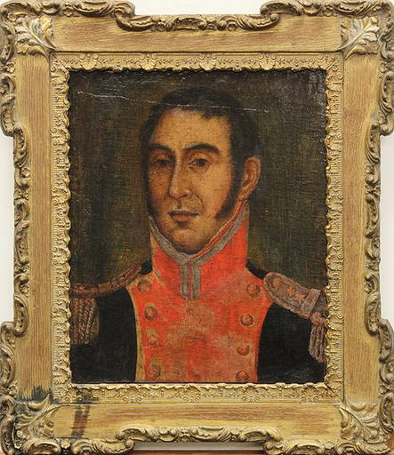 Painting, Mexican, General Santa Anna, 19th Century