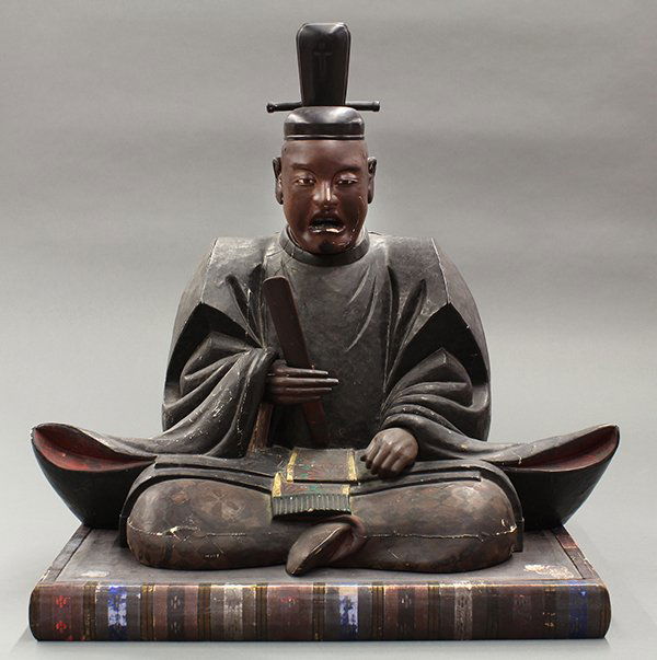 Japanese Shinto Wooden Figure, Edo Period