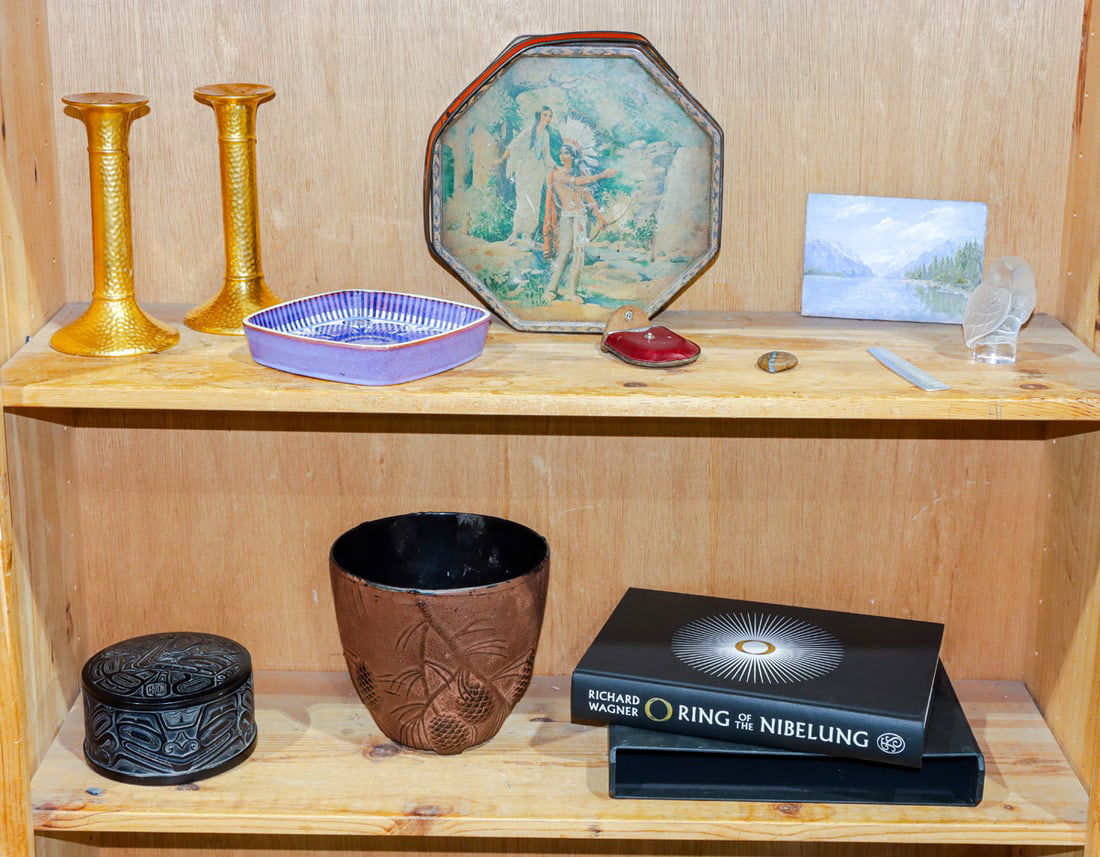 An Assembled Group, Including A Pair Of German Gilt Porcelain ...