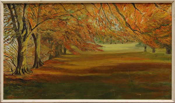 Painting, Beech Trees On The Quantock Hills, England