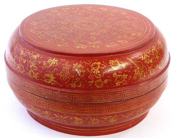 Chinese Lacquered Circular Box - Jul 13, 2013 | Clars Auction Gallery in CA