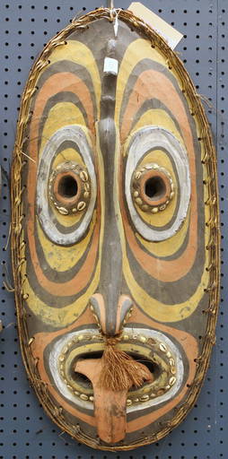 Sepik River Style, Papua New Guinea Carved Savi Mask