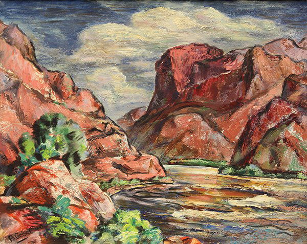 Painting, Bernard Geiser, Colorado River, Utah, 1940