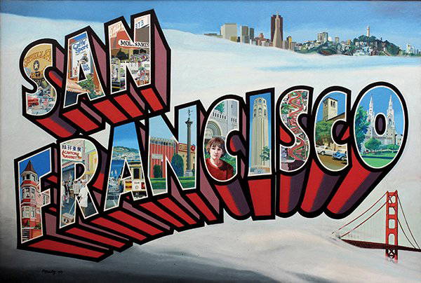 Painting, Darrell Forney, "san Francisco,"
