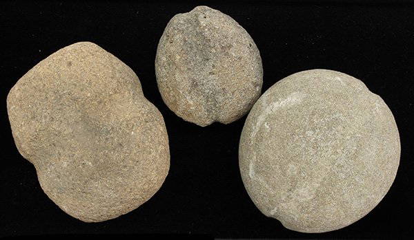 Large Prehistoric Native American Carved Stone, Grooved