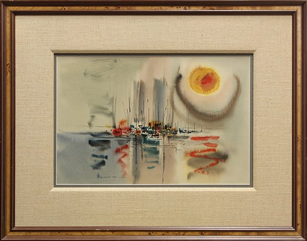 Watercolor, Richard Yip - Nov 09, 2013 | Clars Auction Gallery in CA