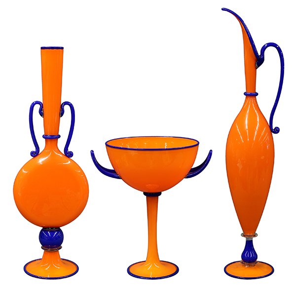 Monumental Dante Marioni art glass group
