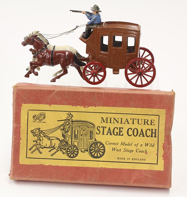 Johillco Toy Co. Cast Iron Stagecoach With Original Box
