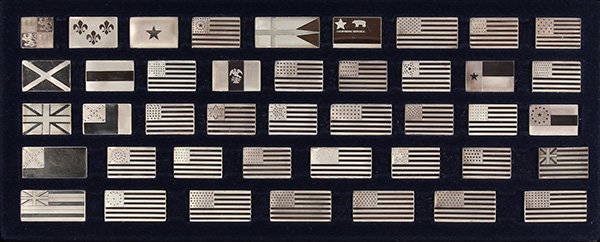 Set Of Franklin Mint Flags