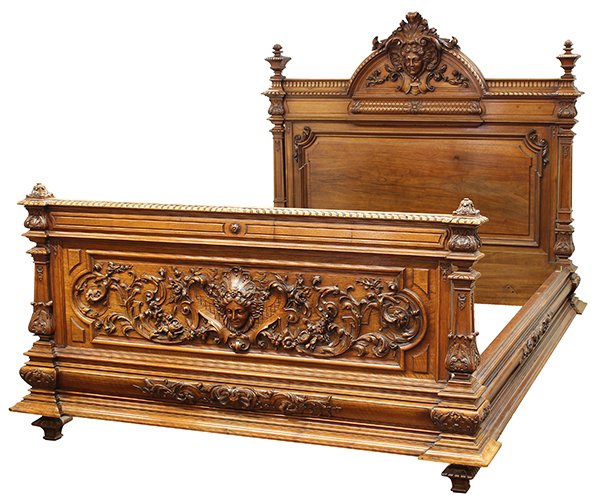 French Renaissance style bed