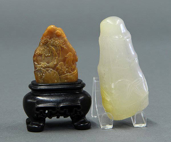 Two Chinese Small Stone Carvings