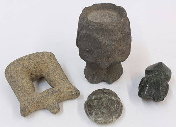 Pre Columbian Carved Stone Objects