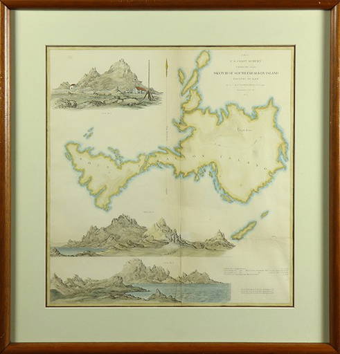 U.s. Coast Survey Map Of South Farallon Island And San