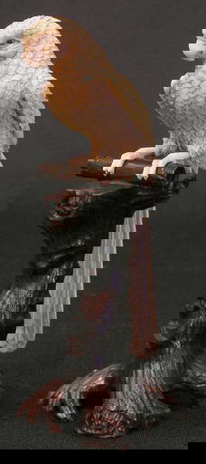 Japanese Ivory Okimono Of A Parrot