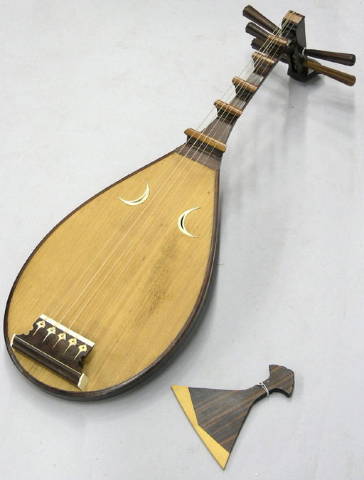 6689: Japanese Biwa, Lute, 20th Century - Nov 06, 2005 | Clars Auction ...