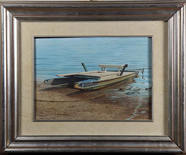 Painting, Beached Raft