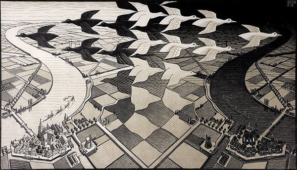 Woodcut, M.c. Escher