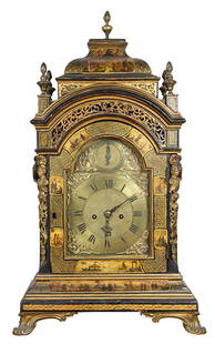George Iii Double Fusee Bracket Clock By Ellicott,