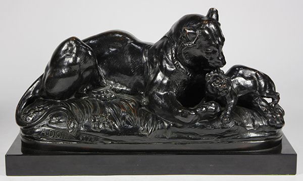 Bronze sculpture, Auguste-Louis Dion