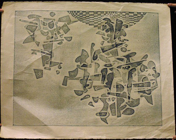 2403: Collagraph, Glen Alps, American modern