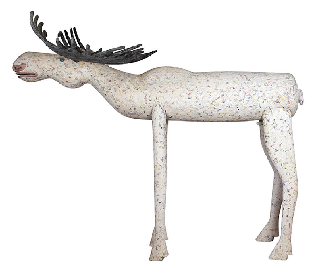 Wood Life Size Sculpture Of An Anatomically Correct