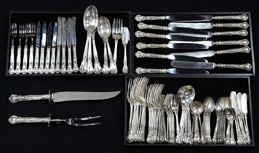 Gorham sterling silver "Chantilly" pattern flatware