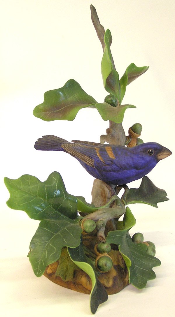 6593: Boehm bird group Blue Grosbeak #489