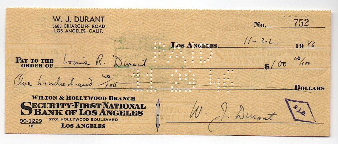 Will Durant (1885 1981) Writer