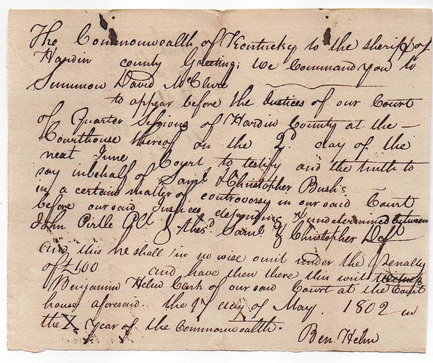 [KENTUCKY PIONEER] BEN HELM - Apr 16, 2016 | East Coast Books in ME