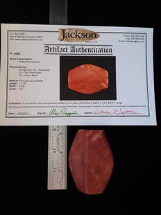 2&1/16" Bottle Bannerstone With Coa