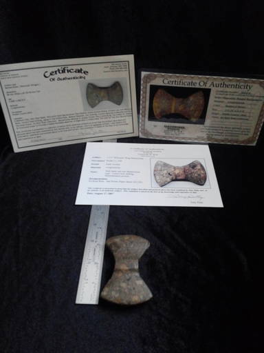 Wisconsin Winged Bannerstone With 3 Coa's