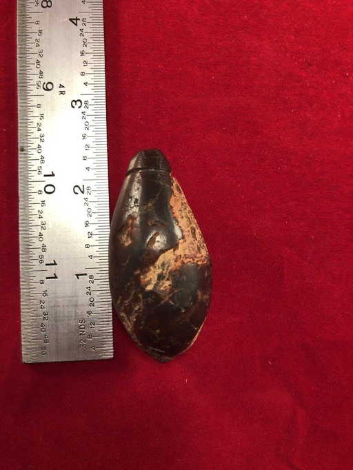 Hematite Plummet Indian Artifact Arrowhead