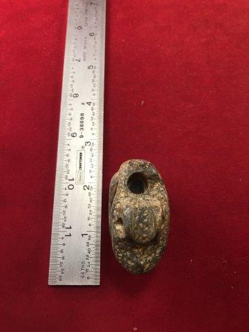 Stone Frog Effigy Pipe Indian Artifact Arrowhead