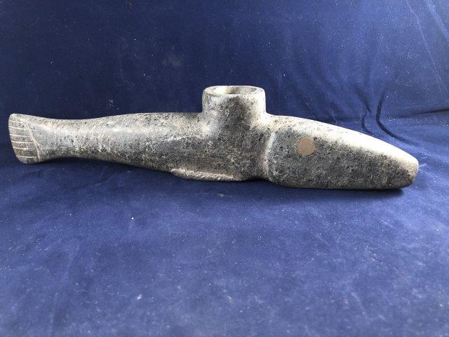 Gar Pipe Indian Artifact Arrowhead