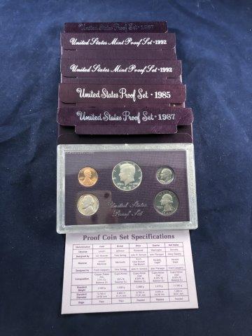 (2) 1992 (2) 1987 (1) 1985 Proof Sets (5) Total