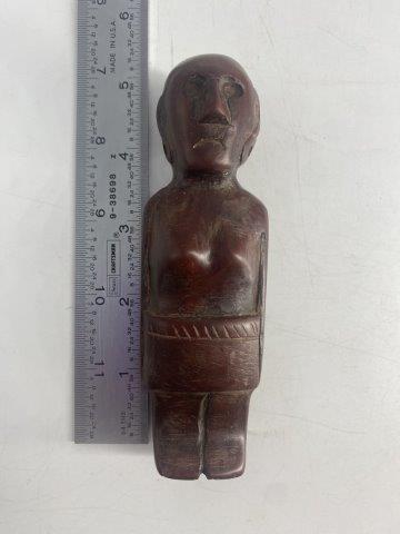 Red Jasper Human Effigy Indian Artifact Arrowhead