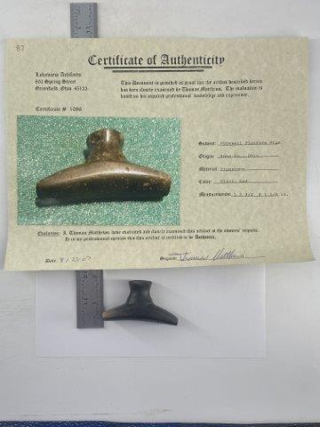 Hopewell Platform Pipe with COA - Nov 27, 2022 | Mike Nichols Auctions ...