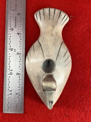 Swan Effigy Pipe Indian Artifact Arrowhead