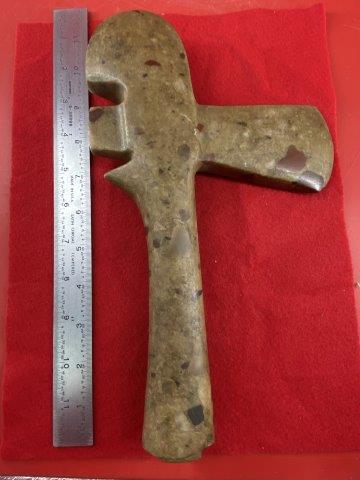 Monolithic Axe Indian Artifact Arrowhead Auction
