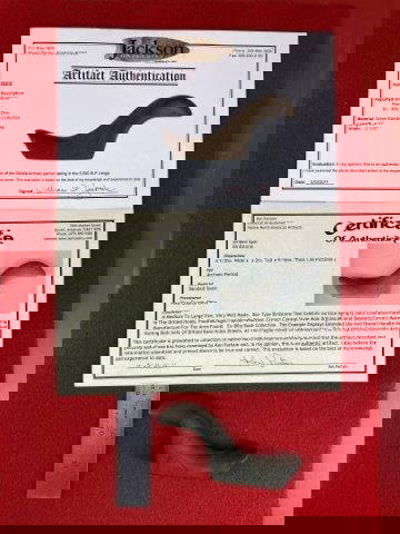 Birdstone With 2 Coas Auction