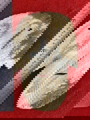 Shell Mask Indian Artifact Arrowhead Auction