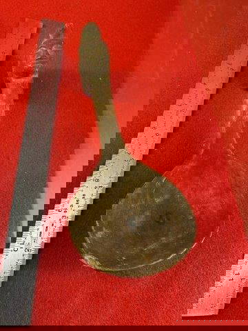 Wooden Effigy Spoon Indian Artifact Arrowhead Auction
