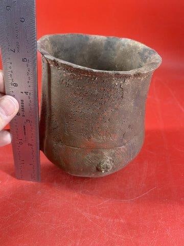 Caddo Jar Restored Indian Artifact Arrowhead Auction