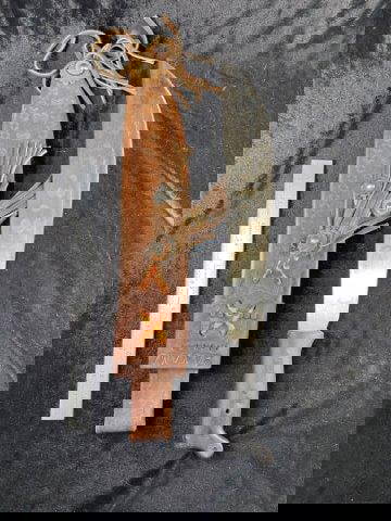 Machete With Leather Sheath Indian Artifact Arrowhead Auction