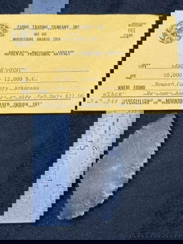 Sandia Point With Caddo Trading Company Museum Card From Howard County ...