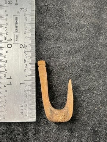 Bone Hook Indian Artifact Arrowhead Auction